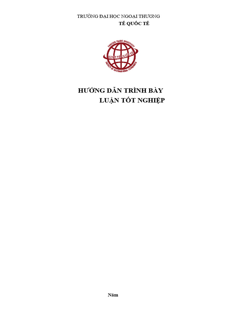 Khóa Luận - KTQT - tiếng Việt - Hướng dẫn FORMAT - 2024 | PDF