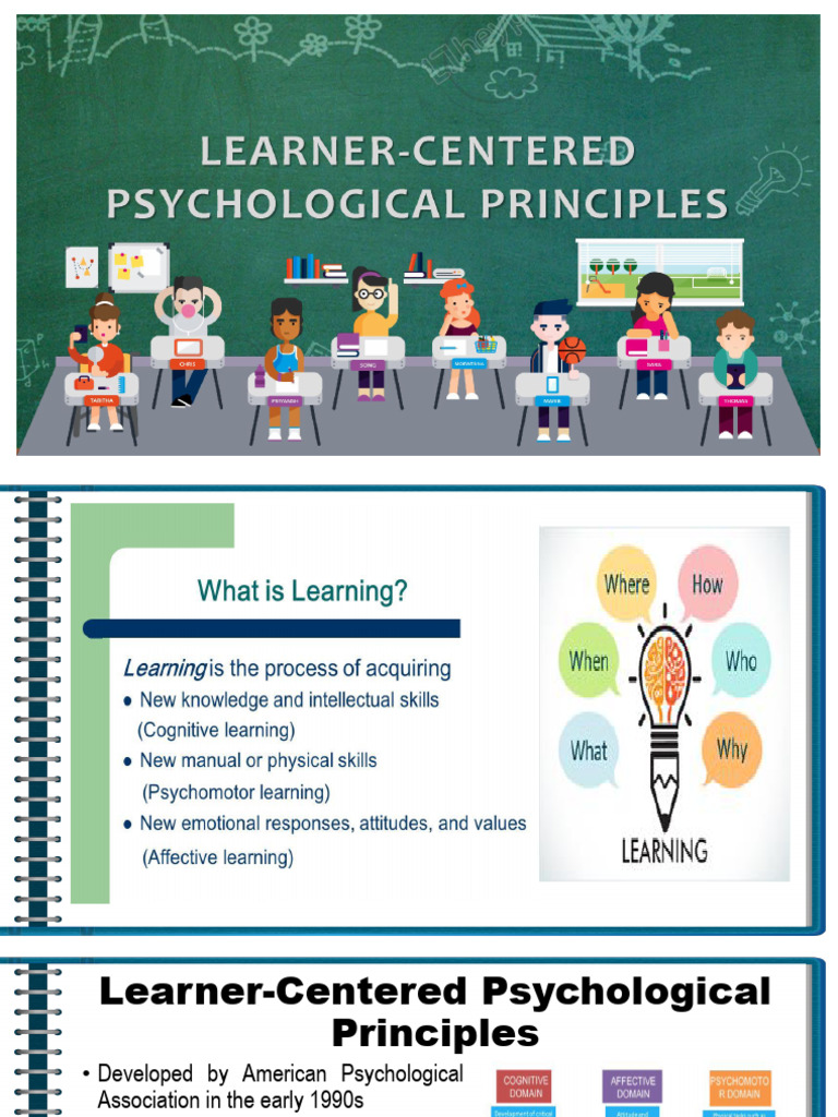 Les 1 Learner Centered Psychological Principles | PDF | Learning | Metacognition