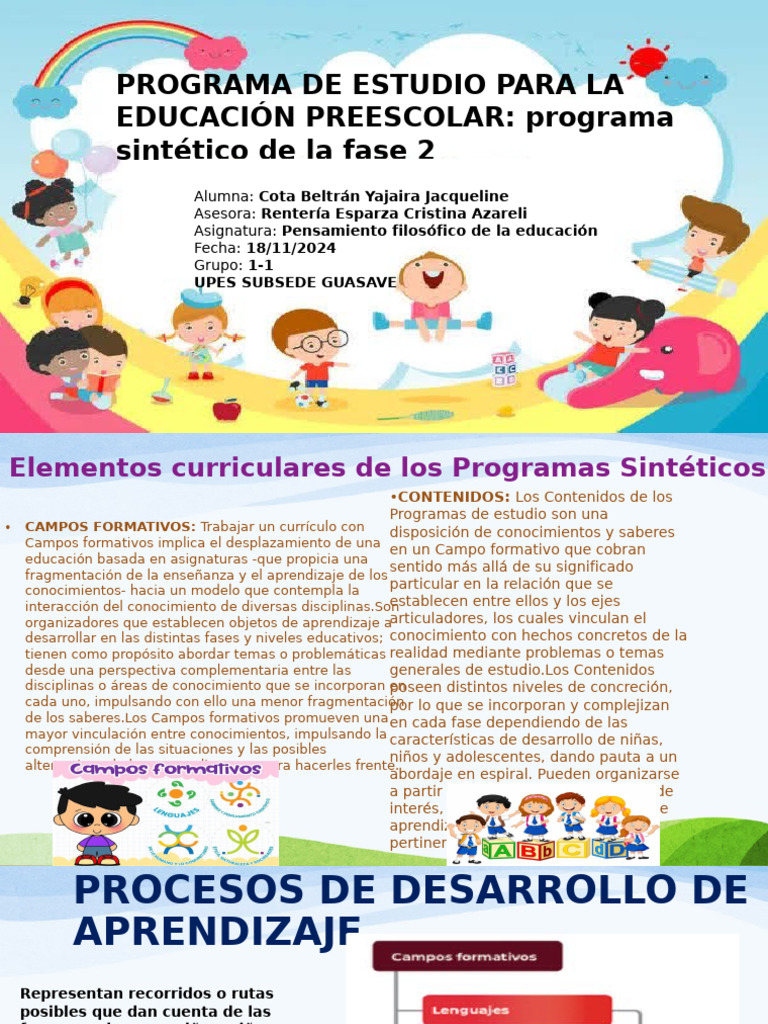Programa Sintético | PDF | Evaluación | Plan de estudios