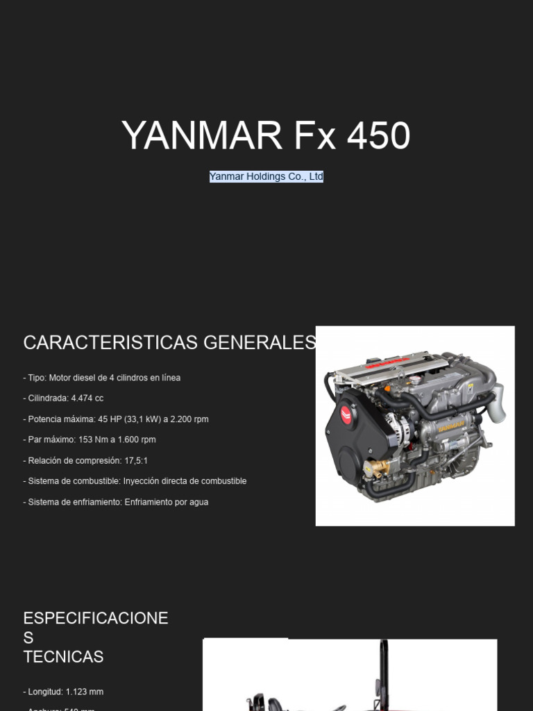 YANMAR FX 450 | PDF | Lubricante