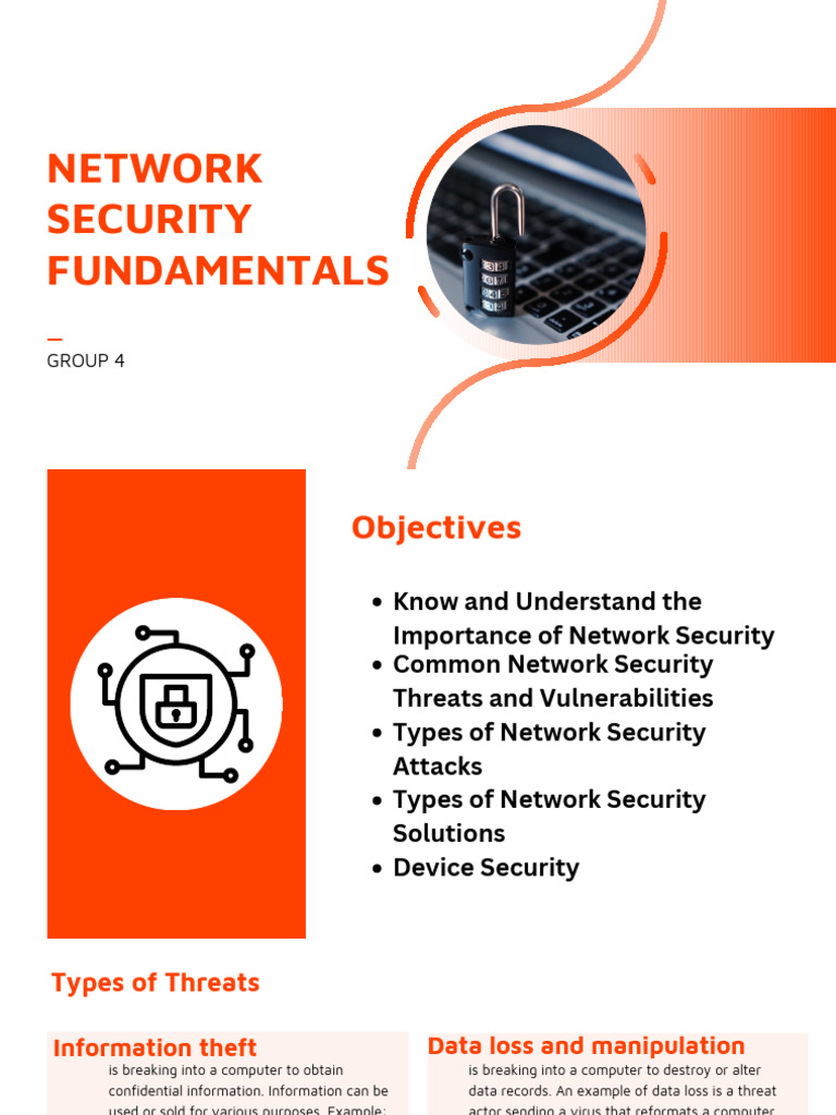 Group 4 Network Security Fundamental and Build A Small Network | PDF | Malware | Security