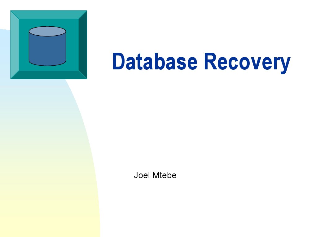 Recovery And Security Pdf Database Transaction Databases