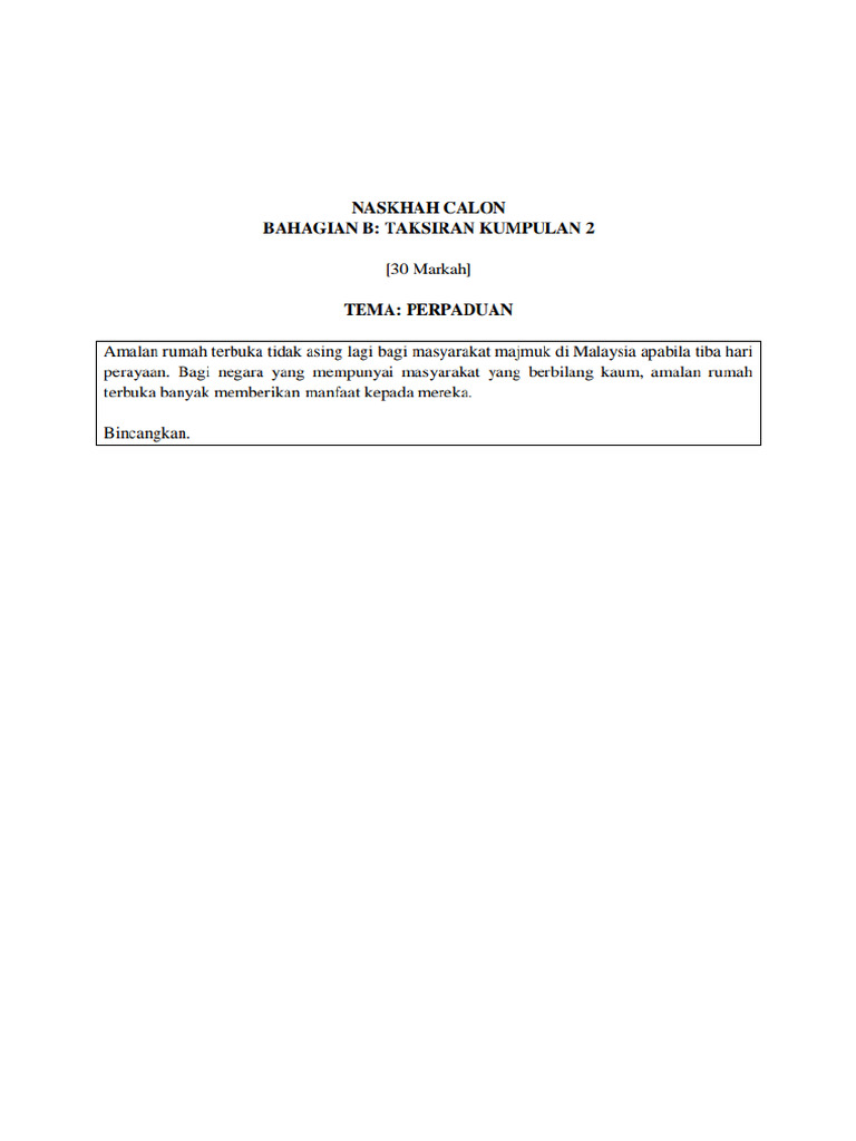Rumah Terbuka | PDF