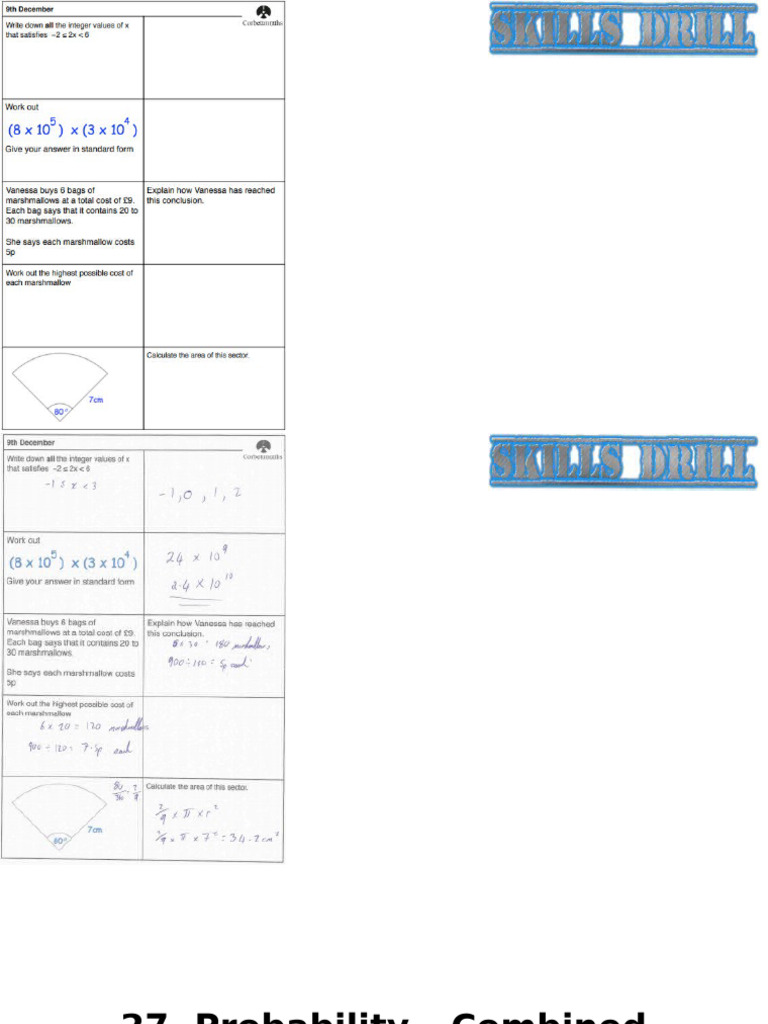 L3 and L4 Probability Combined Events | PDF