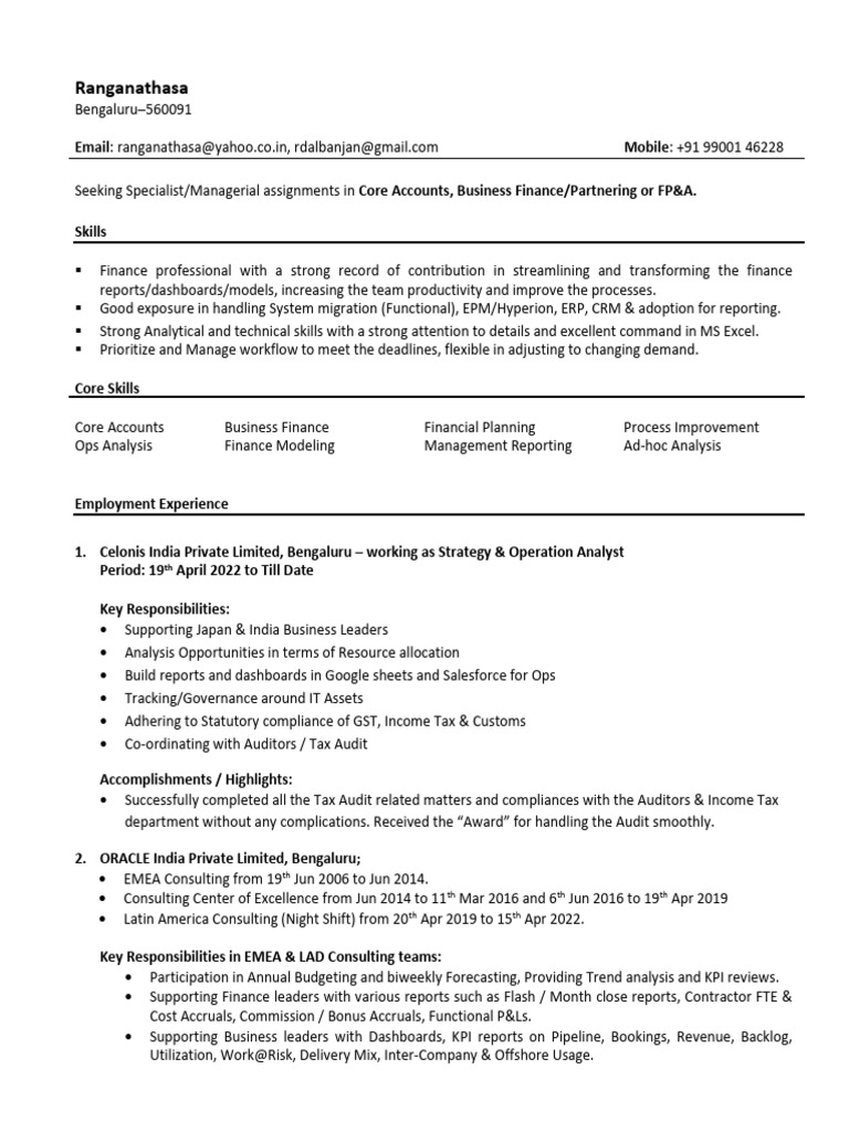 RD Resume | PDF | Audit | Taxes
