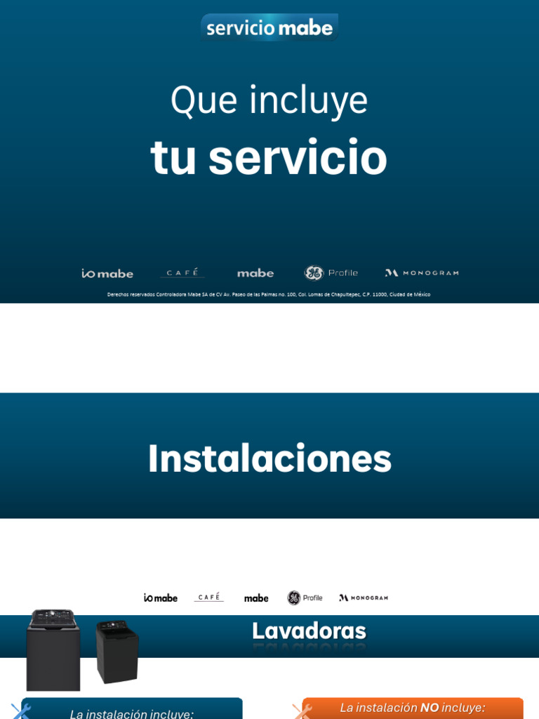 Instalación y Desinstalación de Electrodomésticos | PDF | Materiales ...