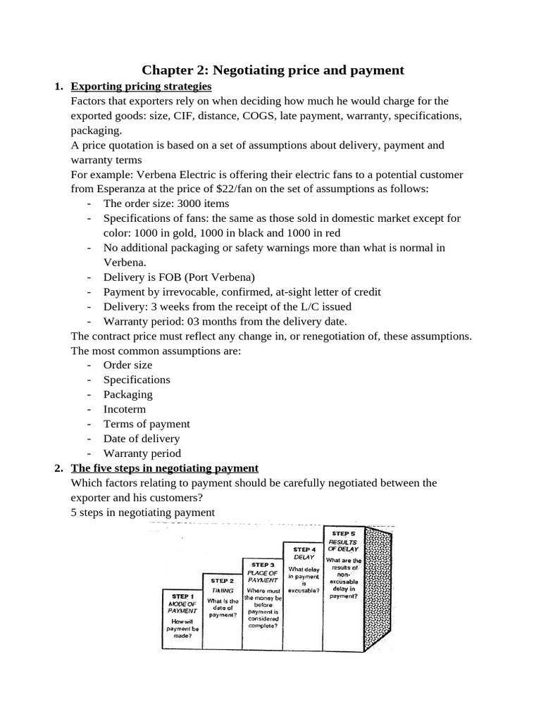 Unit 2 - Negotiating Price and Payment | PDF | Bill Of Lading | Letter ...