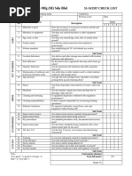 6s Audit Checklist | PDF | Personal Protective Equipment | Safety
