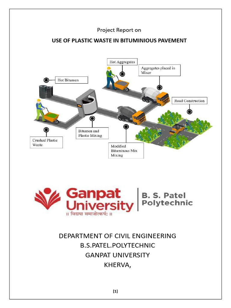 Waste Plastic Use On Bitumens Pavement | PDF | Plastic | Polyethylene