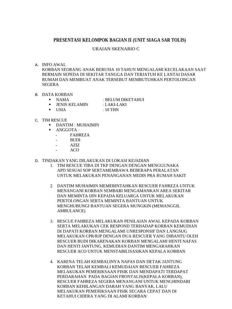 Presentasi Kelompok Bagian Ii (Upp Tolis) | PDF