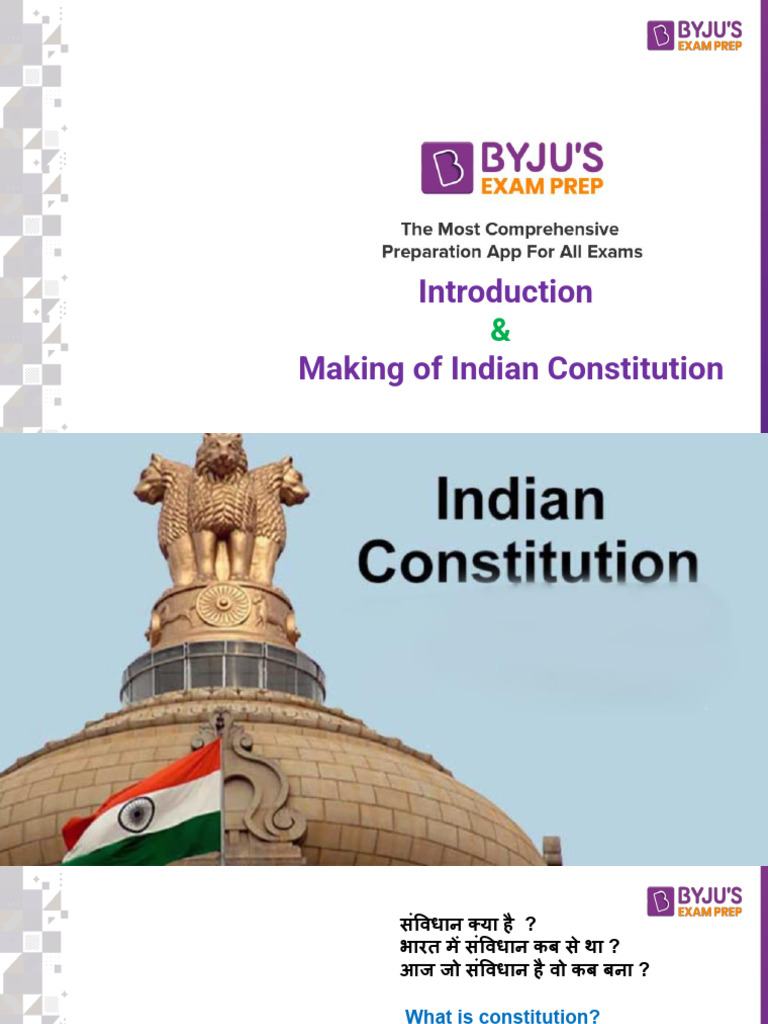 Byjuce Indian Constitution Notes | PDF