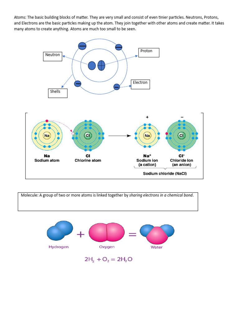 Basics of Atoms and Molecules | PDF