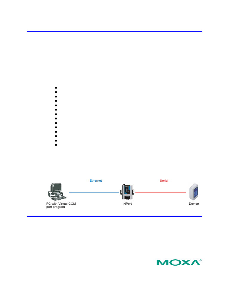 Moxa Real Com Mode For Nport Tech Note v1.0 | PDF | Ip Address | Computer Network