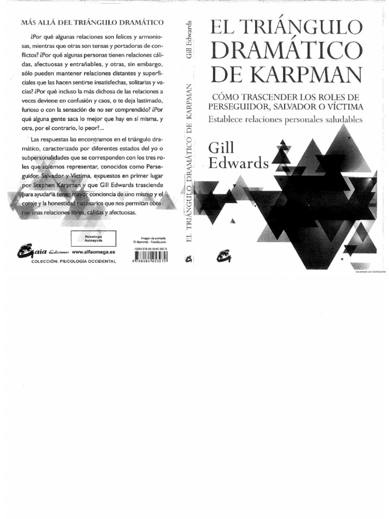 Triangulo Dramatico de Karpman LIBRO | PDF