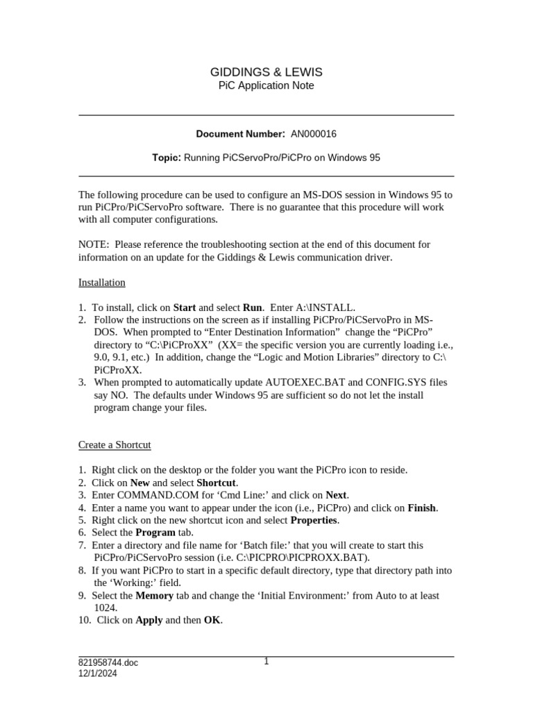 An000016 Pic Servo Pro Picpro | PDF | Computer Architecture | Software