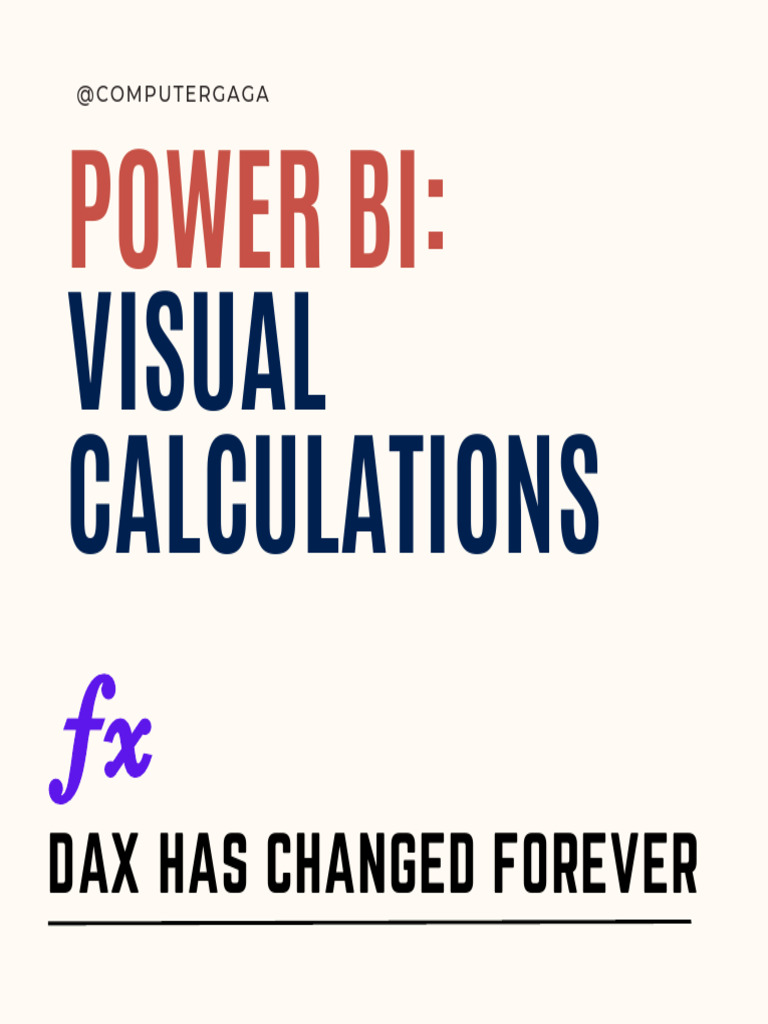 Power Bi Visual Calculations | PDF