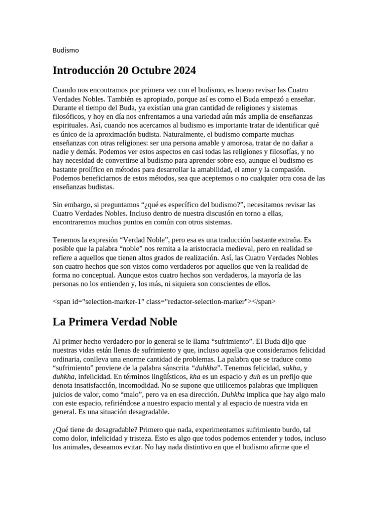 Budismo | PDF | Karma | Sufrimiento