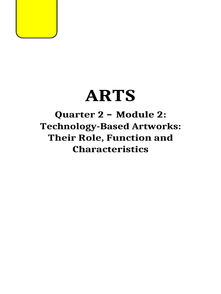 Arts Module 2 | PDF | The Arts | Psychotherapy