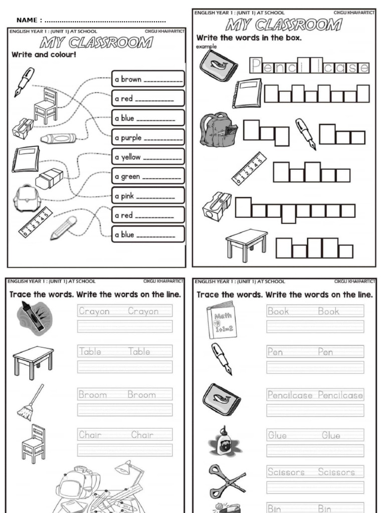 English Year 1 at Schoo | PDF