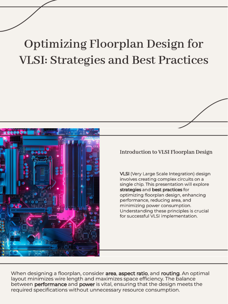Slidesgo Optimizing Floorplan Design For Vlsi Strategies and Best Practices 20241128143836G69j | PDF