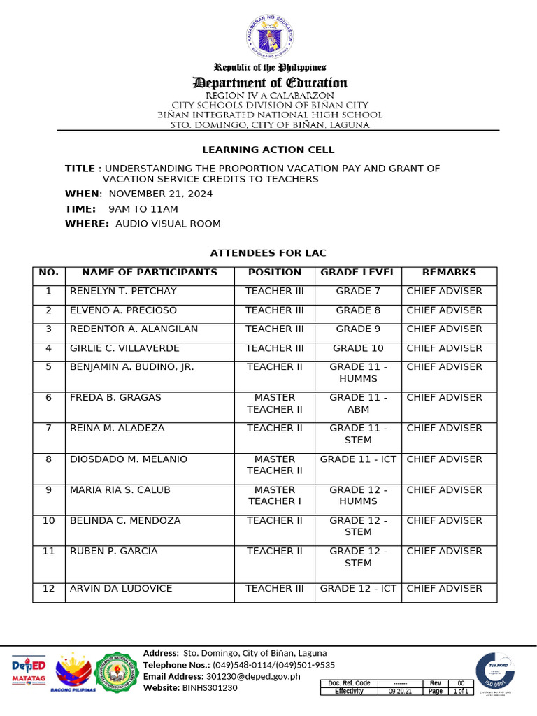 LAC - Nov 112024 | PDF