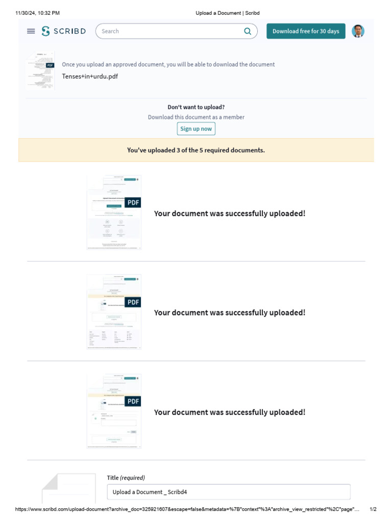 Upload A Document - Scribd5 | PDF | Scribd | Software