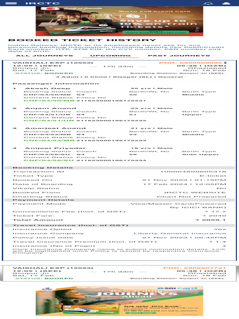 IRCTC Next Generation ETicketing System | PDF | Financial Services ...
