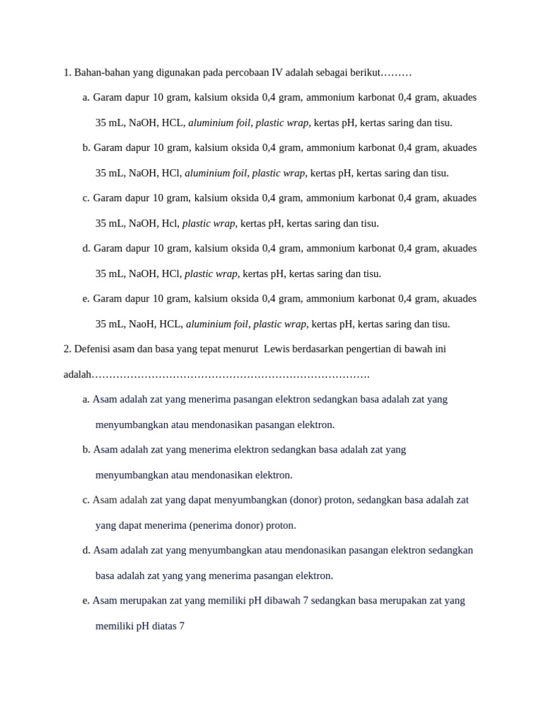 Soal Anor Perc 7 | PDF