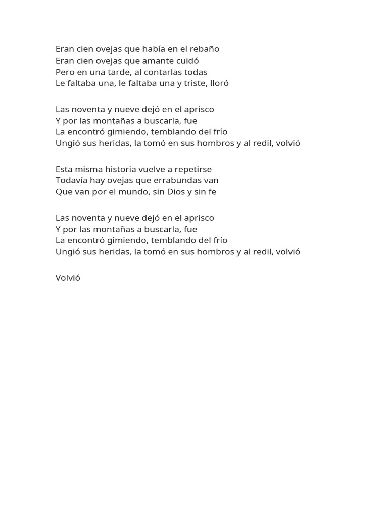 Eran Cien Ovejas | PDF