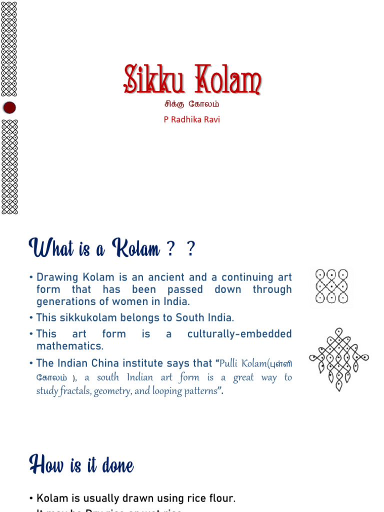 Sikku Kolam | PDF
