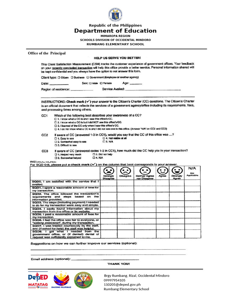 Client Form Matatag Letterhead | PDF