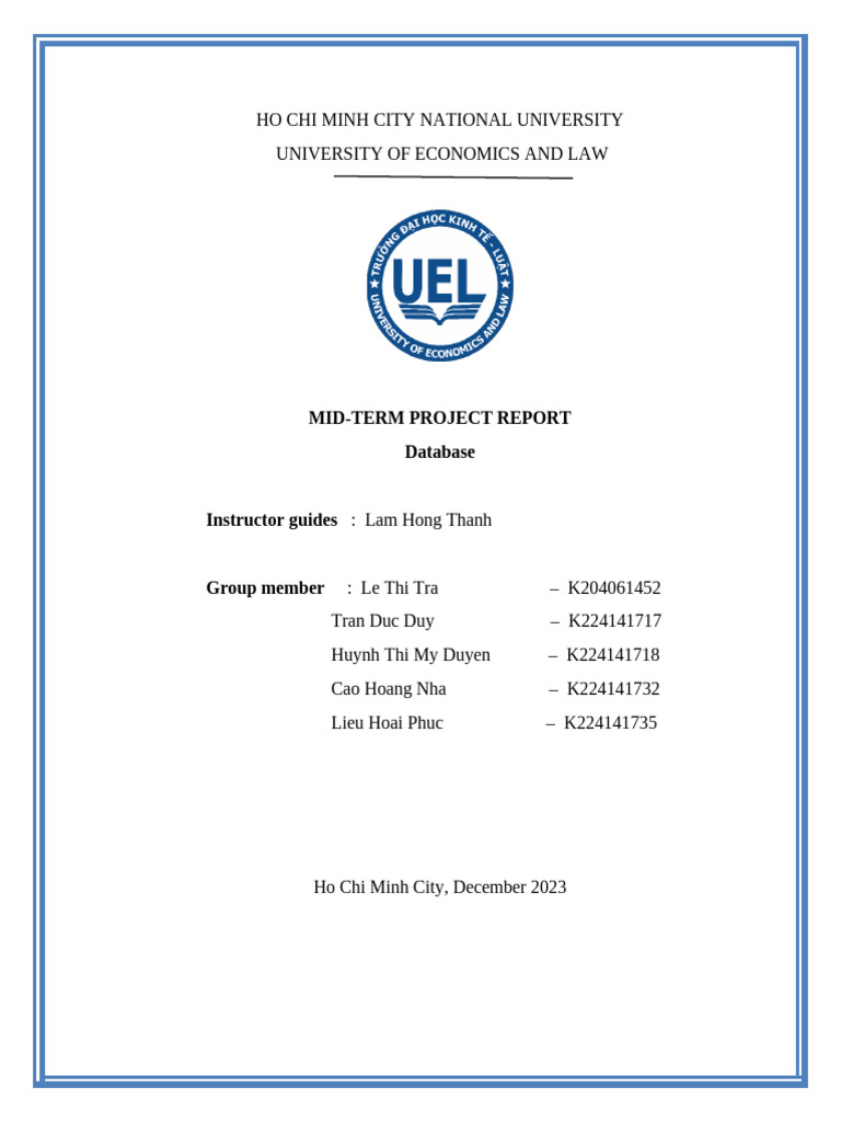 Pharmacity Database Project Report | PDF | Supply Chain | Supply Chain Management