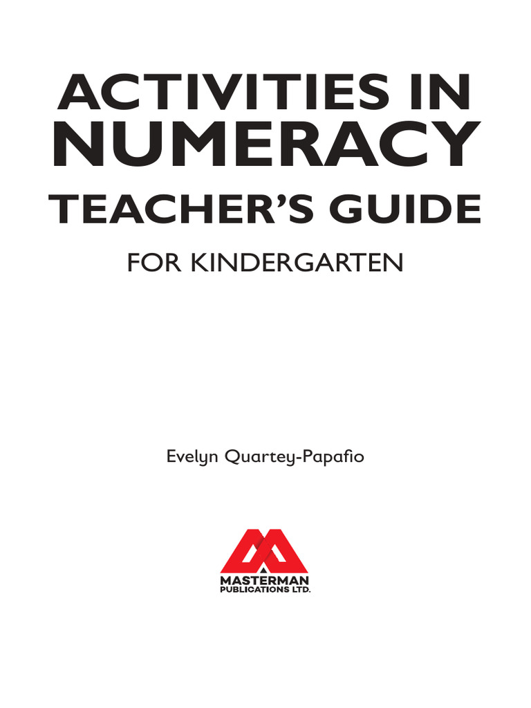 Activity in Numeracy For KG 2 Teachers Guide | PDF | Measurement | Length