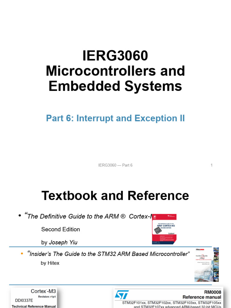 IERG3060 - 6-Interrupt and Exception II | PDF | Computer Engineering | Computer Architecture