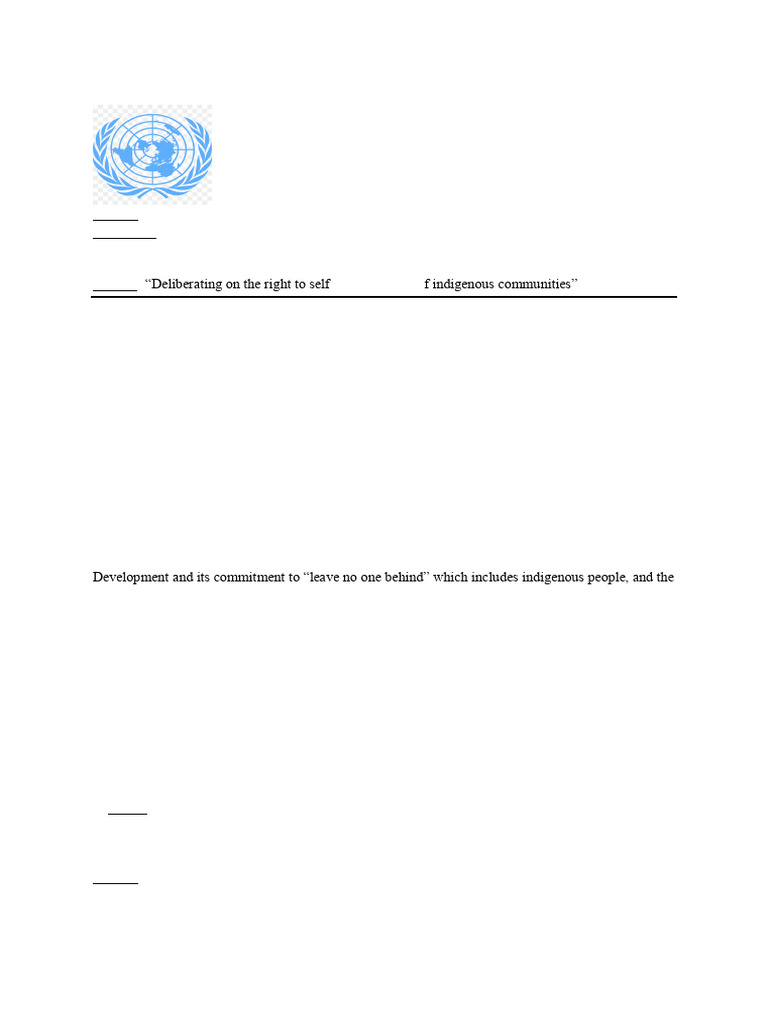 SOCHUM Majority Bloc DR | PDF | Indigenous Peoples | Self Determination