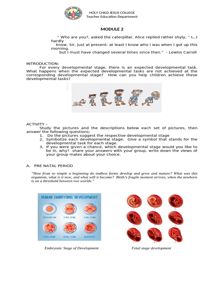 Ped 1 Module 2 | PDF | Behavioural Sciences | Human Development