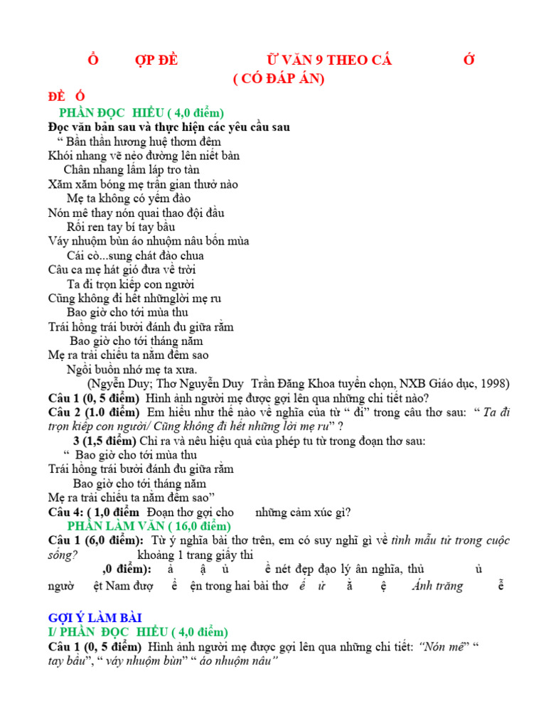 Tong Hop 70 de Thi HSG Van 9 Theo Cau Truc Moi A957e | PDF