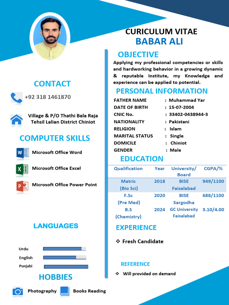 Babar Ali Best CV | PDF