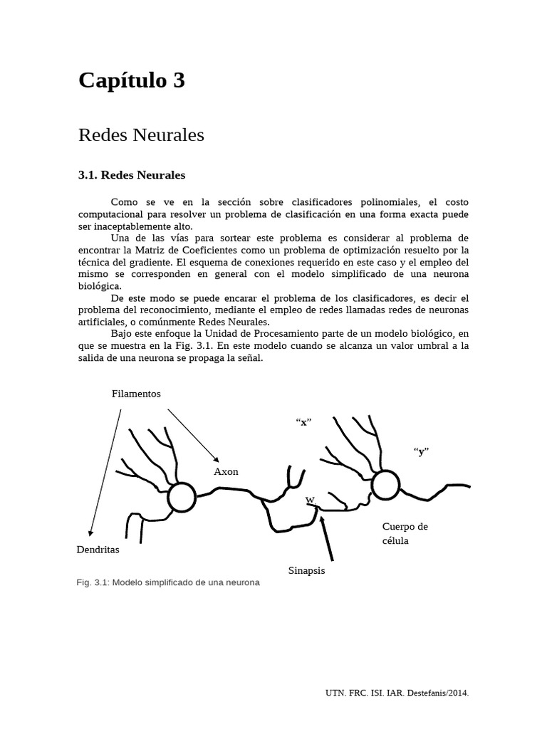 Unidad Nro. 3 Redes Neuronales | PDF | Red neuronal artificial ...