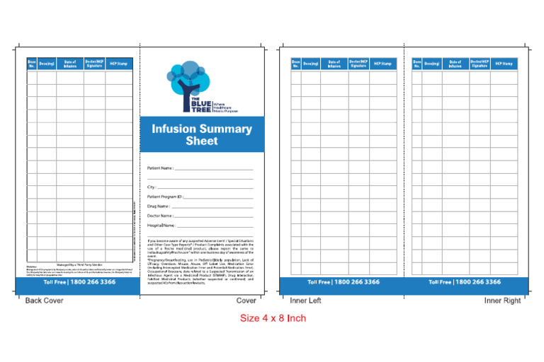 TBT - Infusion Summary Sheet | PDF