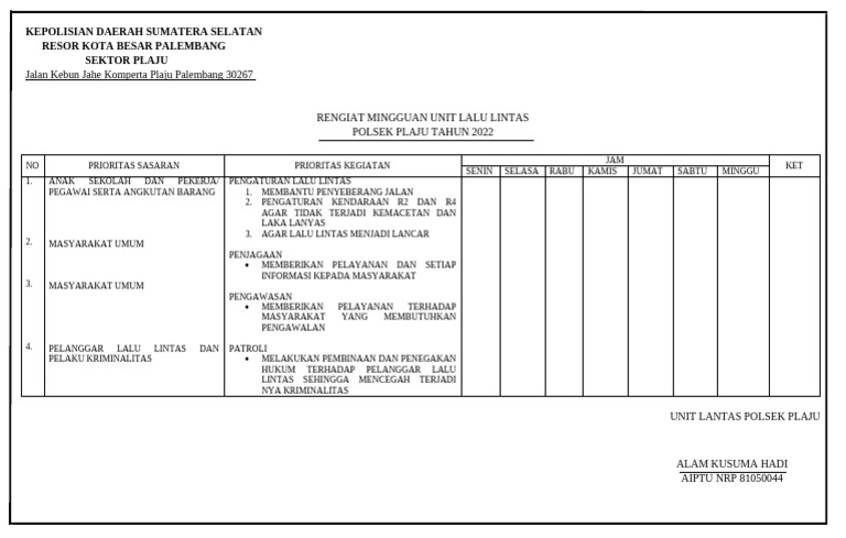 3 - Panel Rengiat Mingguan 2021 Lantas | PDF