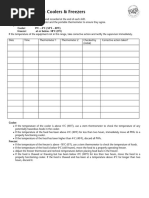 SC2 Temperature Record Sheet | PDF