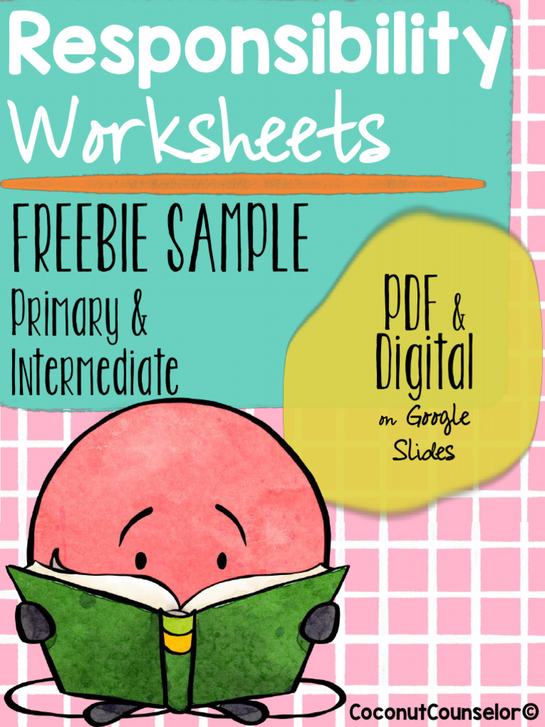 FREEBIE Responsibility Worksheet | PDF
