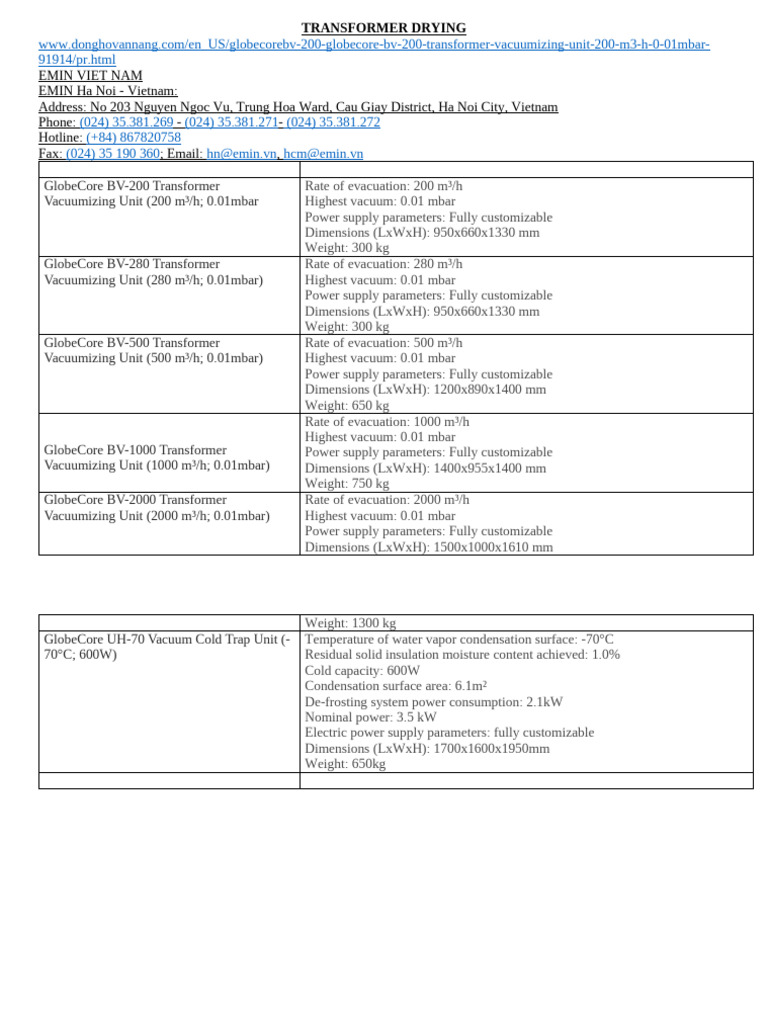 Transformer Vacuum Nitrogen Drying Globespec | PDF | Transformer ...