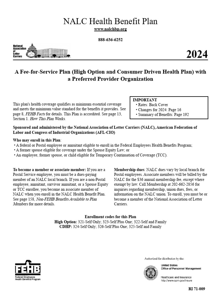 2024 Brochure | PDF | Federal Employees Health Benefits Program ...