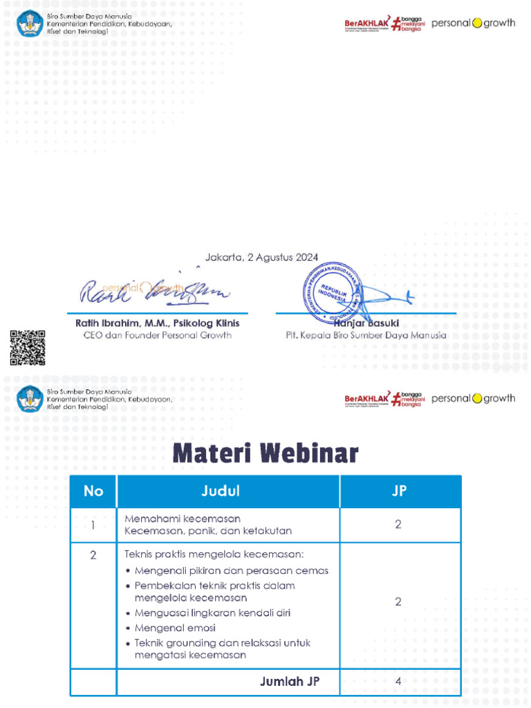 Webinar Kecemasan | PDF