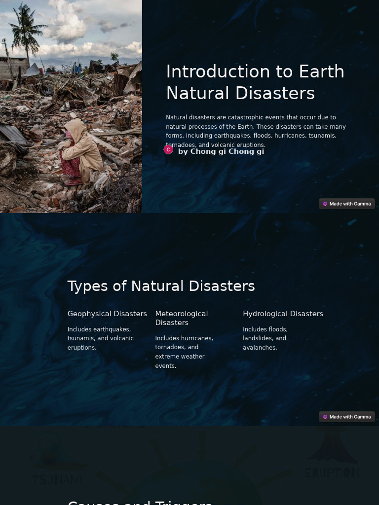 Introduction To Earth Natural Disasters | PDF