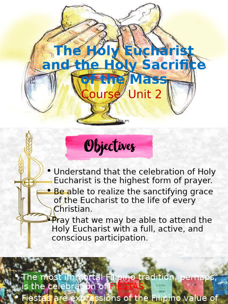 Understanding the Holy Eucharist | PDF | Eucharist | Mass (Liturgy)