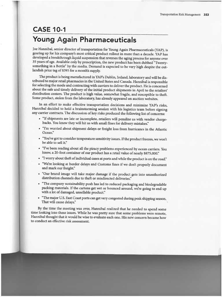 Case Study - Young Again Pharmaceuticals | PDF