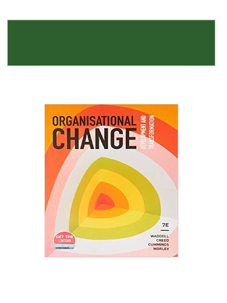 PDF (Ebook PDF) Organisational Change Development and Transformation ...